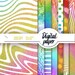 Glitter Rainbow Digital Paper Set, Glitter Ombre Watercolor Rainbow ...