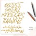 Gold Letters Clipart, Glitter Alphabet Clip Art, Gold Foil Alphabet ...