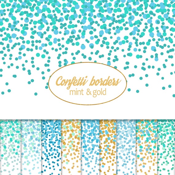 Birthday Confetti Border