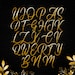 Gold Foil Alphabet Gold Letters Clipart Metallic Font Clip - Etsy