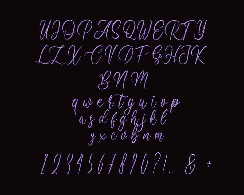 Purple Watercolor Alphabet Watercolor Letters Clipart Violet - Etsy