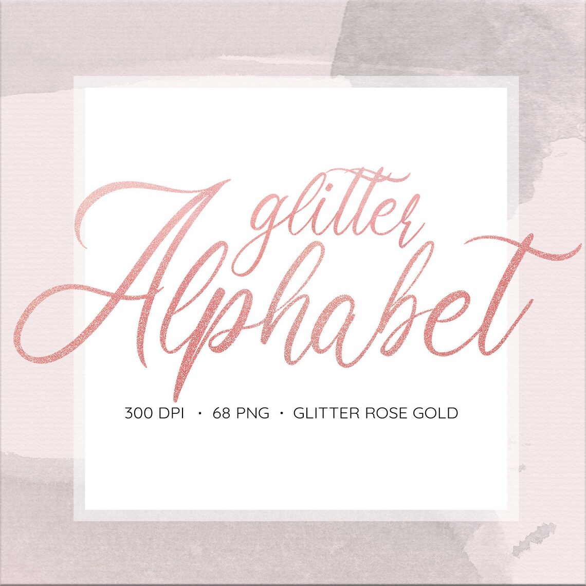 Rose Gold Alphabet Rose Gold Letters Clipart Rose Gold Font - Etsy