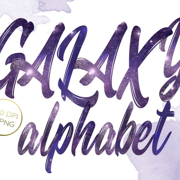 Galaxy Font - Etsy