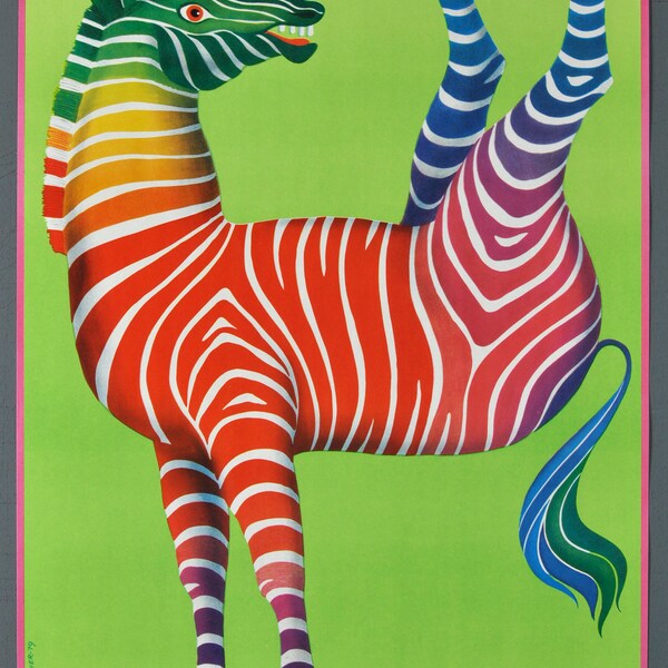 Circus Zebra - Etsy