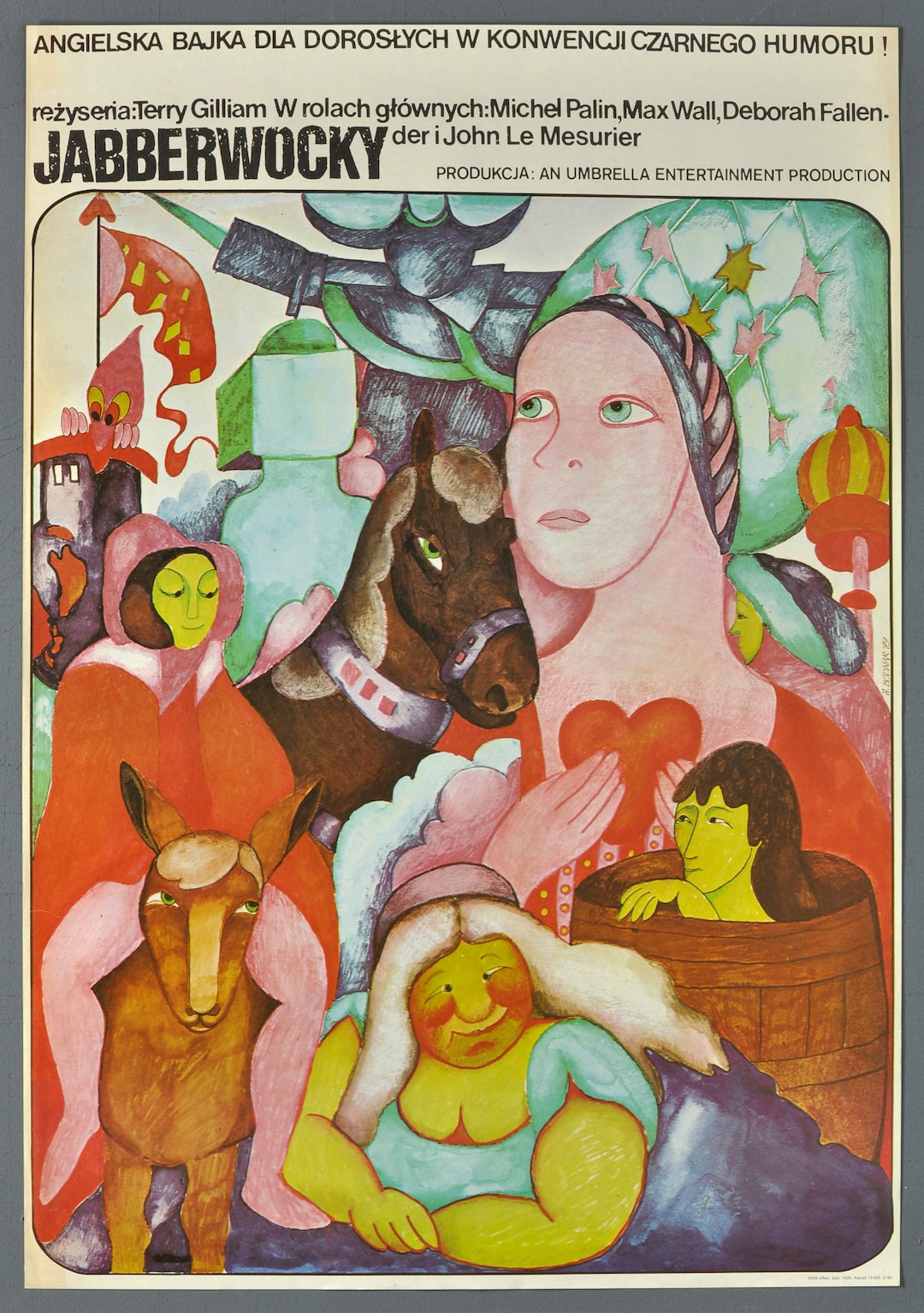 Jabberwocky ORIGINAL 1979 Polish Movie Poster - Terry Gilliam - Monty ...