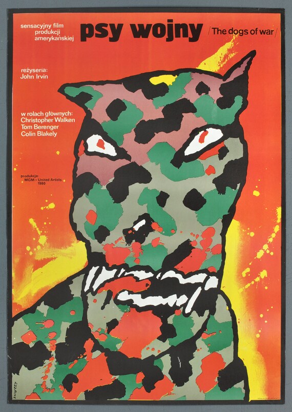 The Dogs of War ORIGINAL 1984 Vintage Polish Movie Poster | Etsy