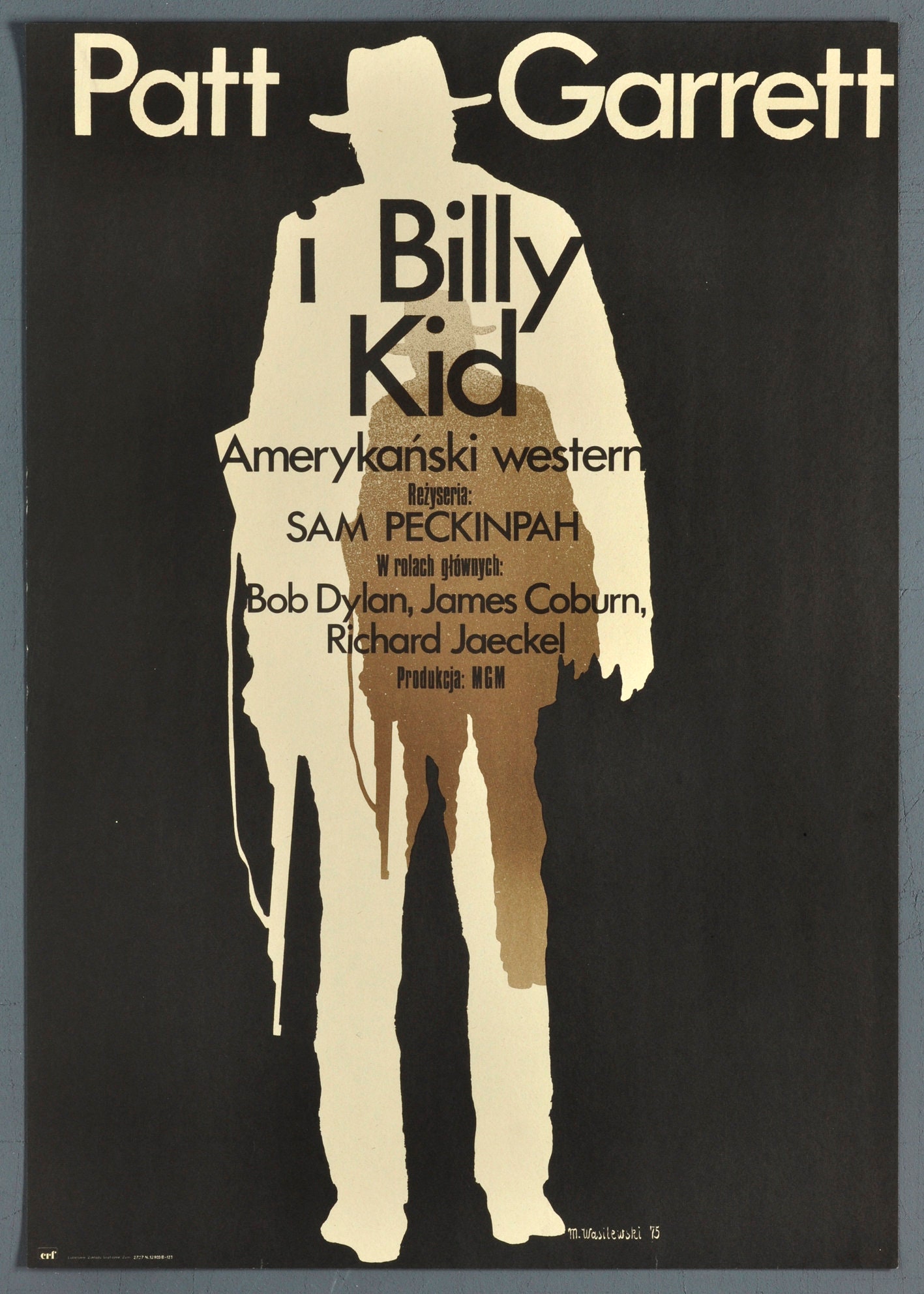 Patt Garett and Billy the Kid ORIGINAL 1975 Polish Movie Poster - Sam ...