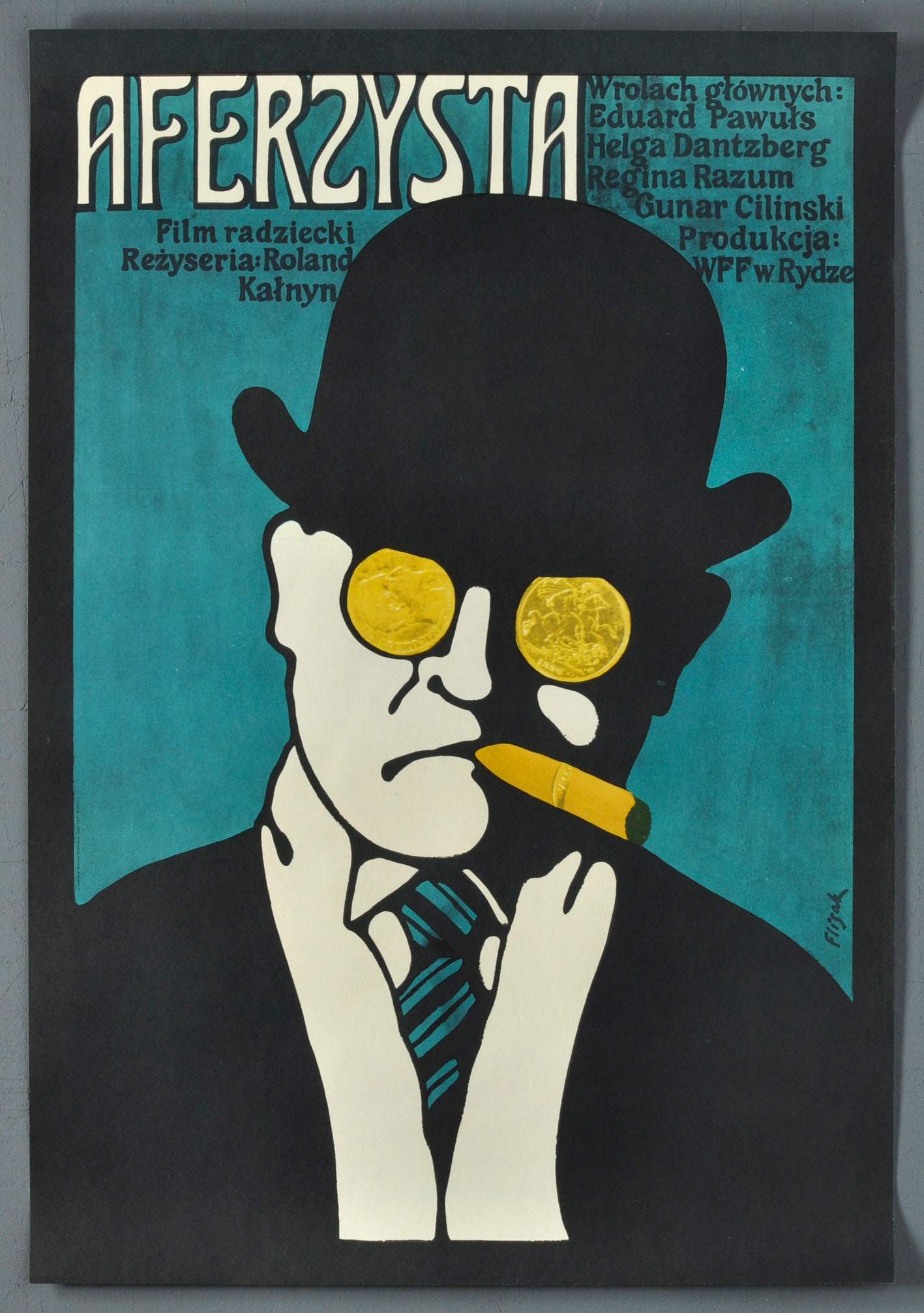 Swindler ORIGINAL 1978 Vintage Polish Movie Poster - Jerzy Flisak Art ...