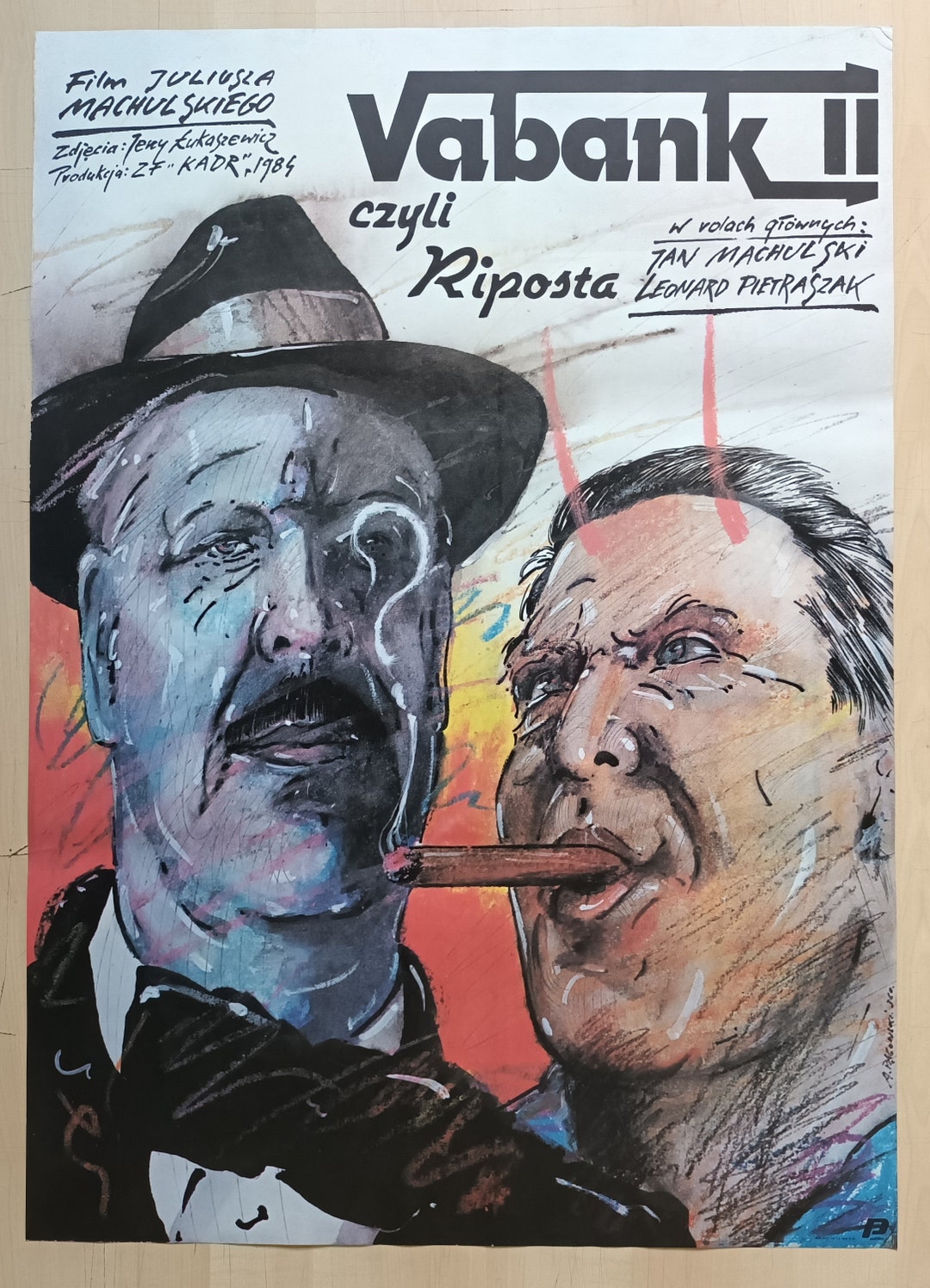 Vabank II ORIGINAL 1984 Vintage Polish Movie Poster - Juliusz Machulski ...