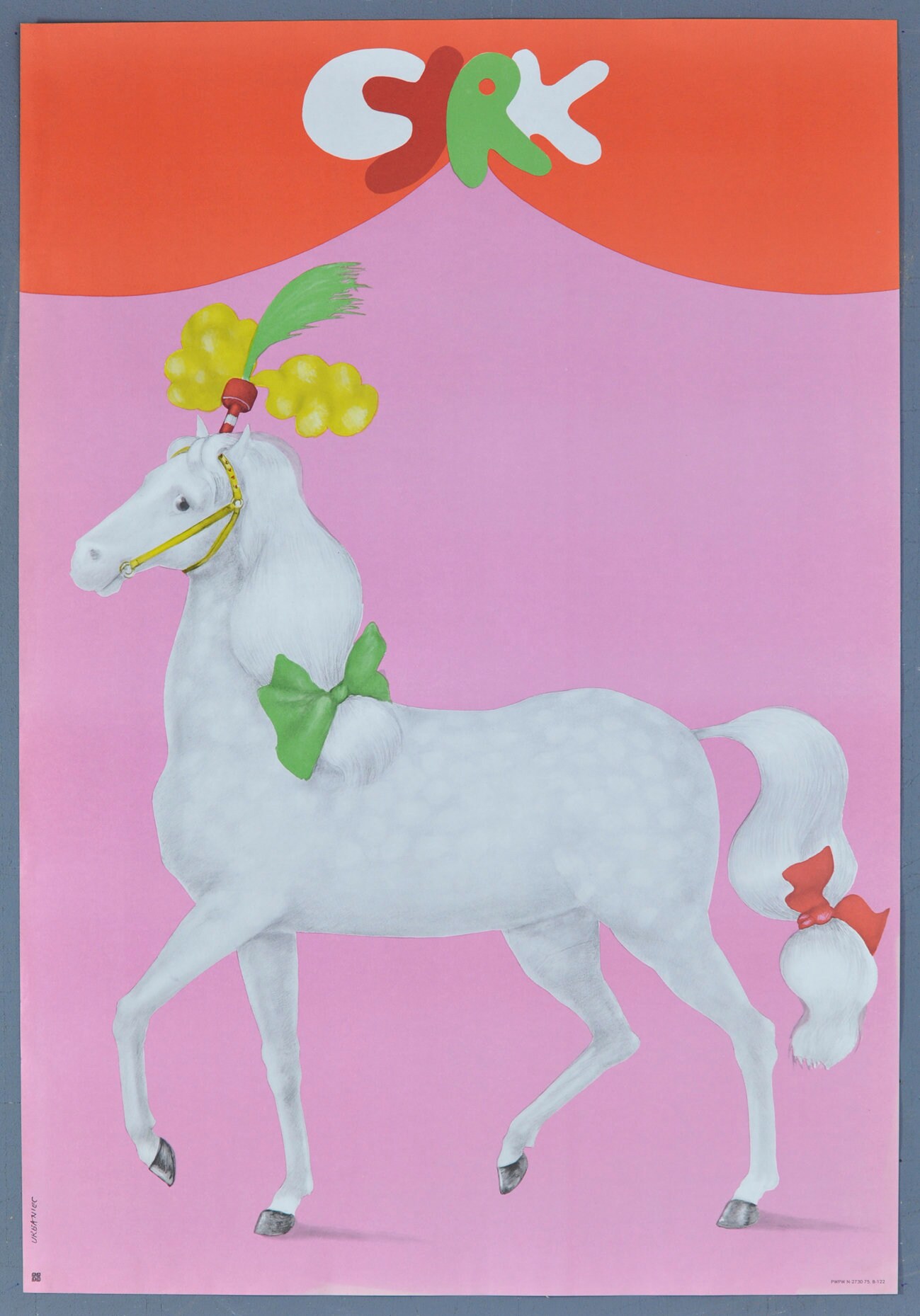 CYRK Original Vintage Polish Circus Poster - HORSE - Maciej Urbaniec ...