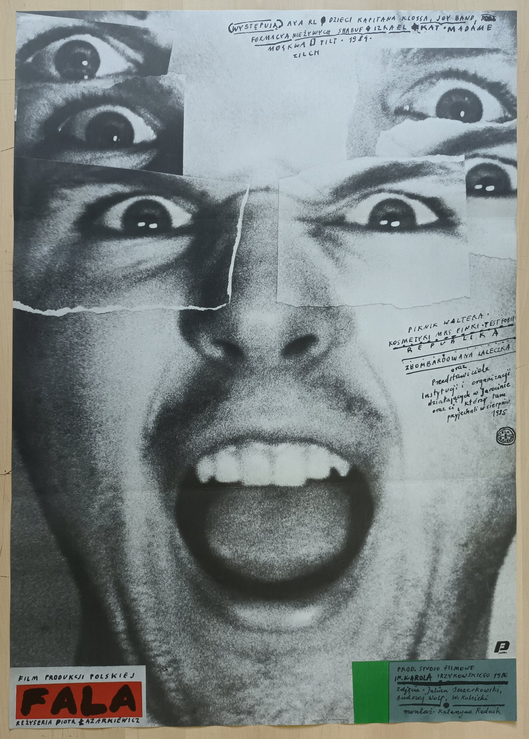 Fala ORIGINAL 1986 Jarocin Rock Festival Polish Movie Poster - Aya RL ...