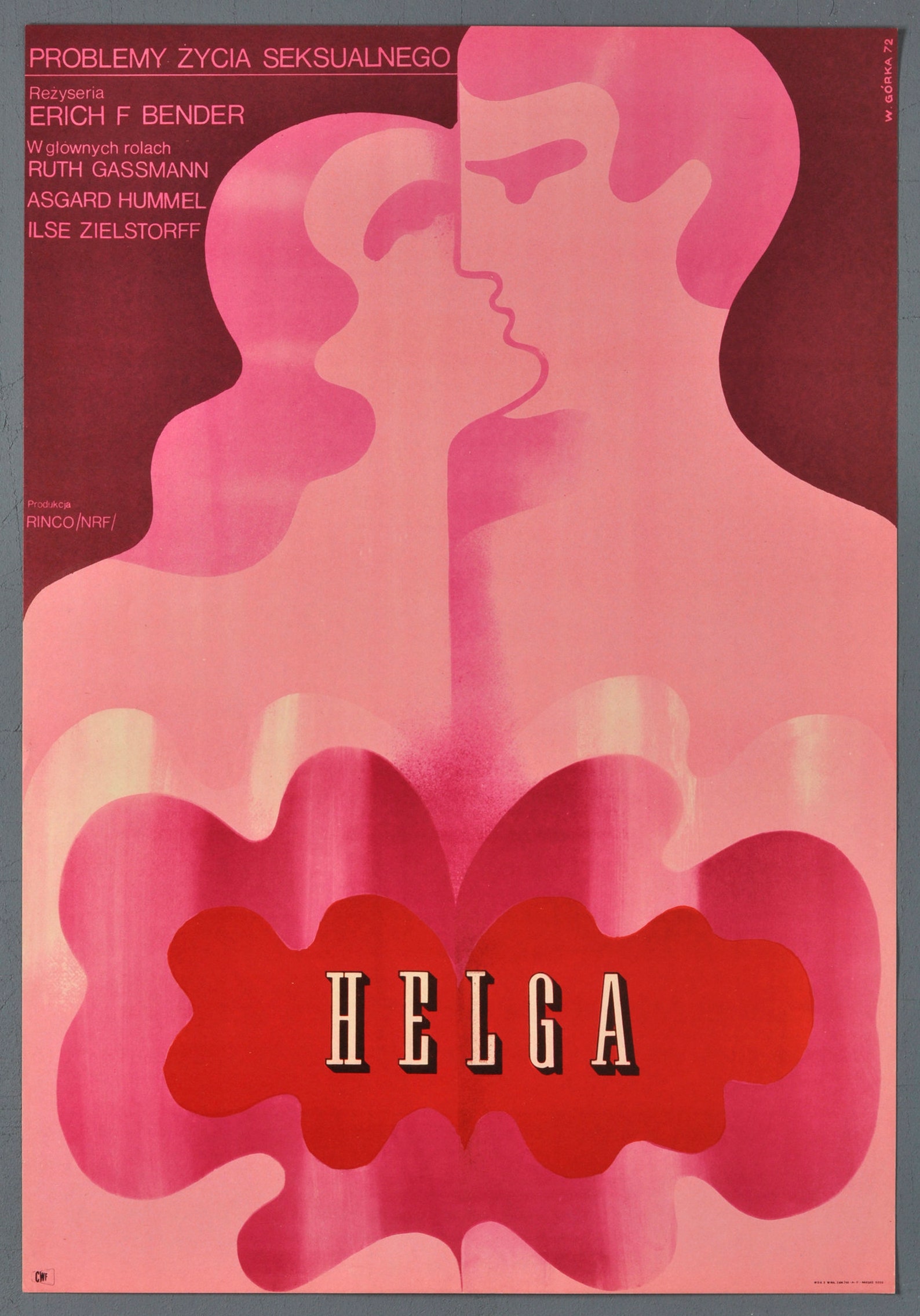 Helga ORIGINAL 1972 Vintage Polish Movie Poster - Wiktor Gorka Art - Etsy