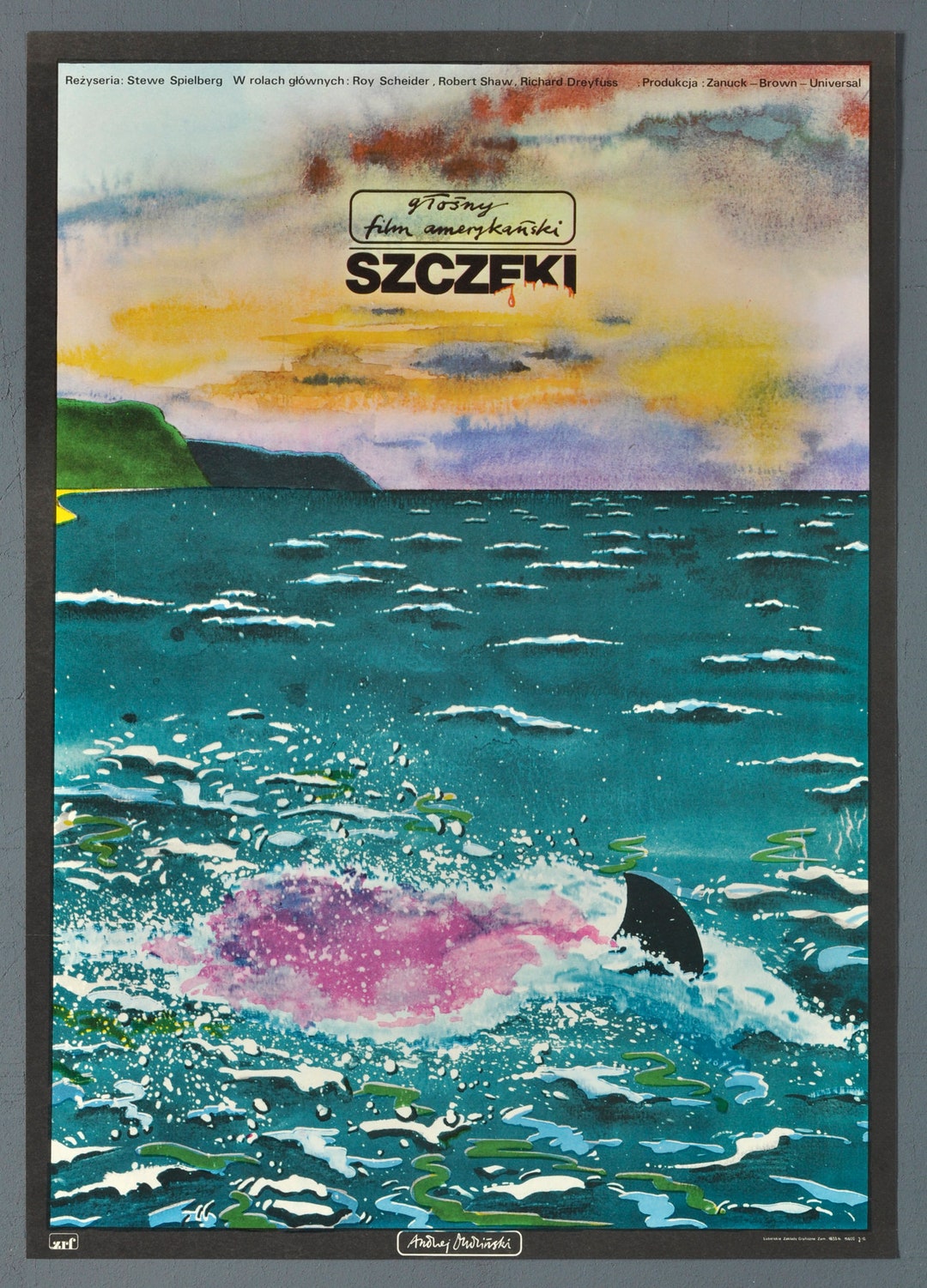 Jaws Original Poster Movie Roy Scheider Original JAWS 2 ORIGINAL 1978