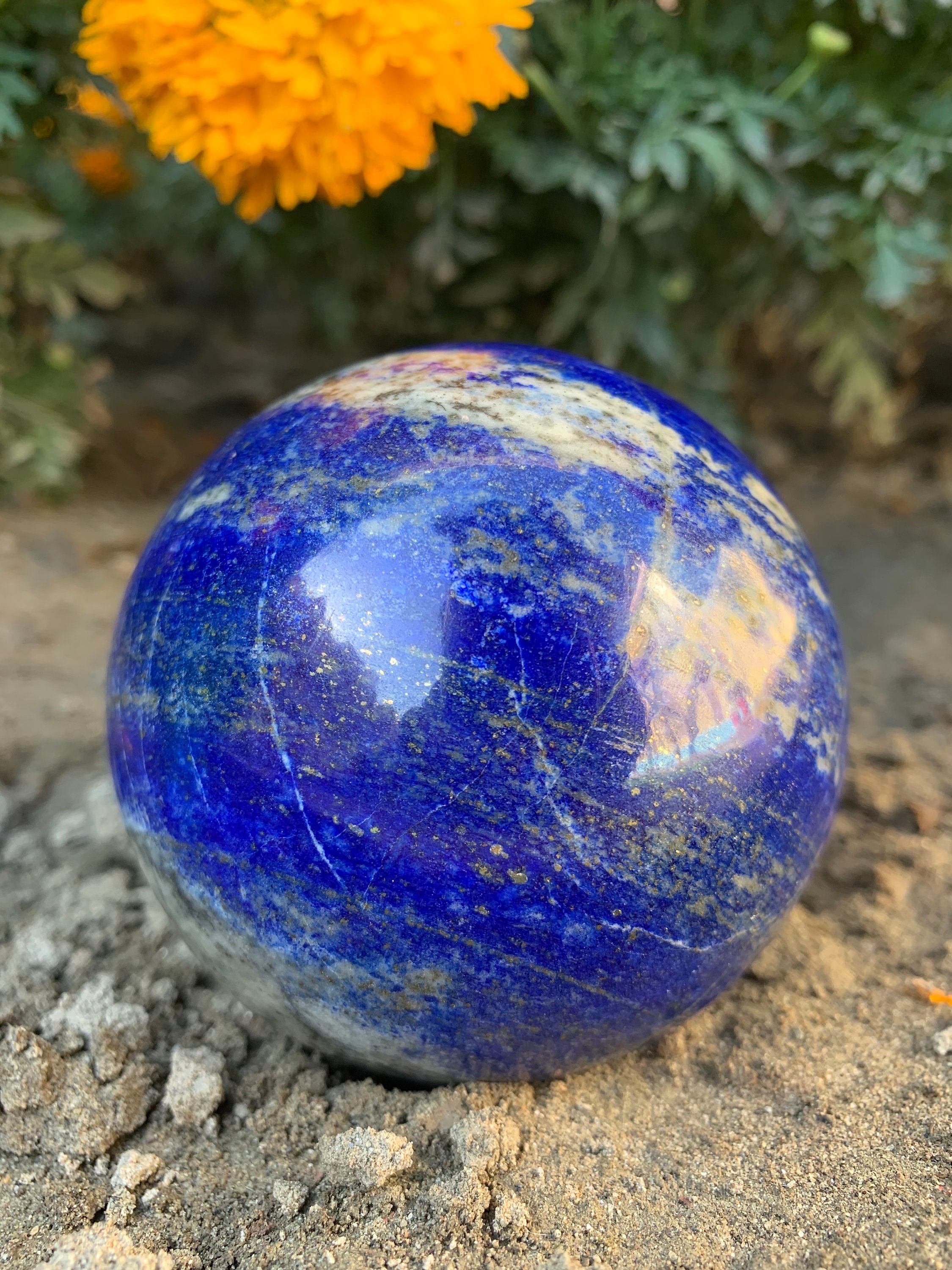 Lapis Sphere 724 Gram, Afghanistan Lapis Lazuli, Blue Lapis Lazuli Ball ...