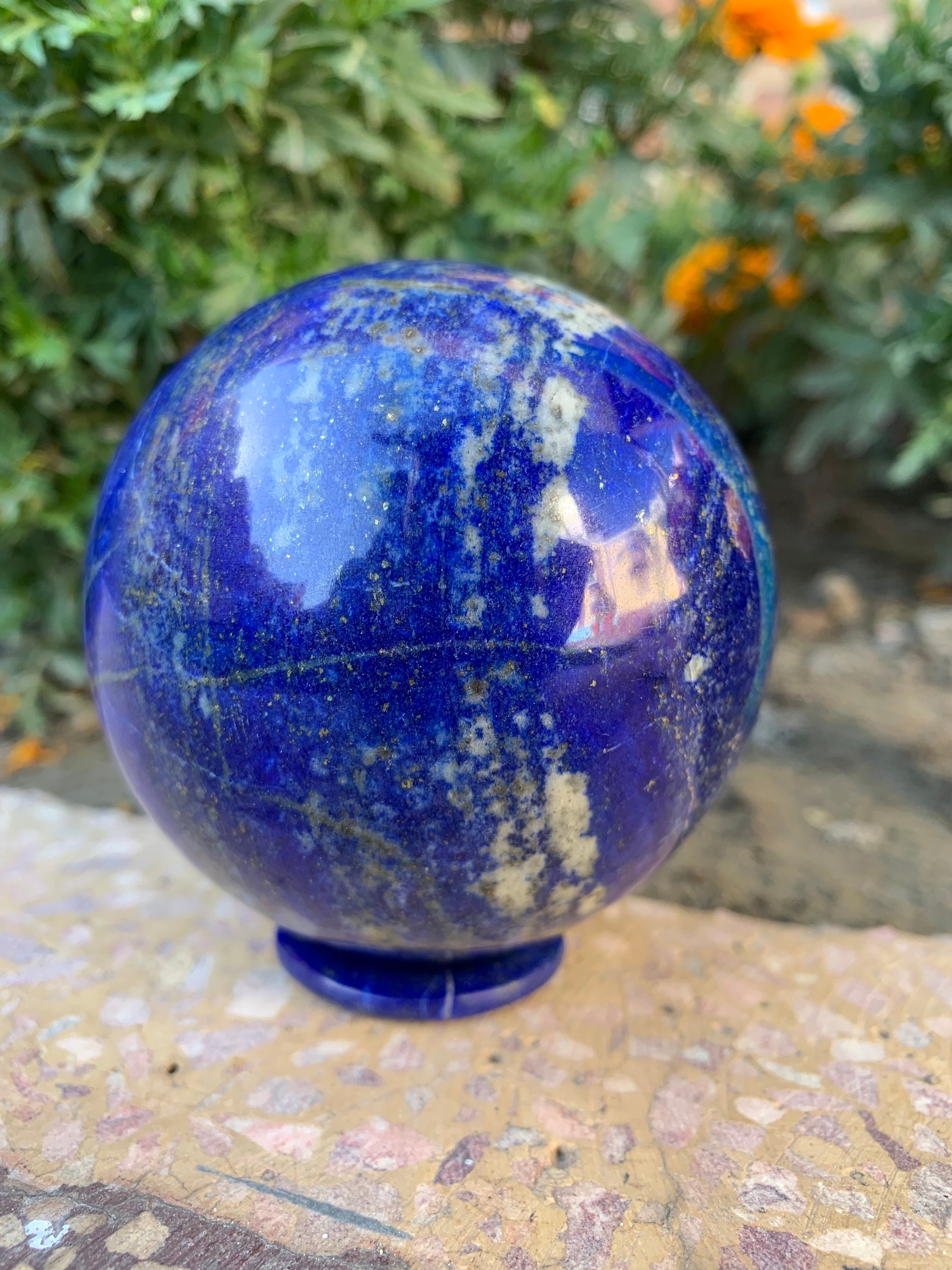 Lapis Sphere 724 Gram, Afghanistan Lapis Lazuli, Blue Lapis Lazuli Ball ...