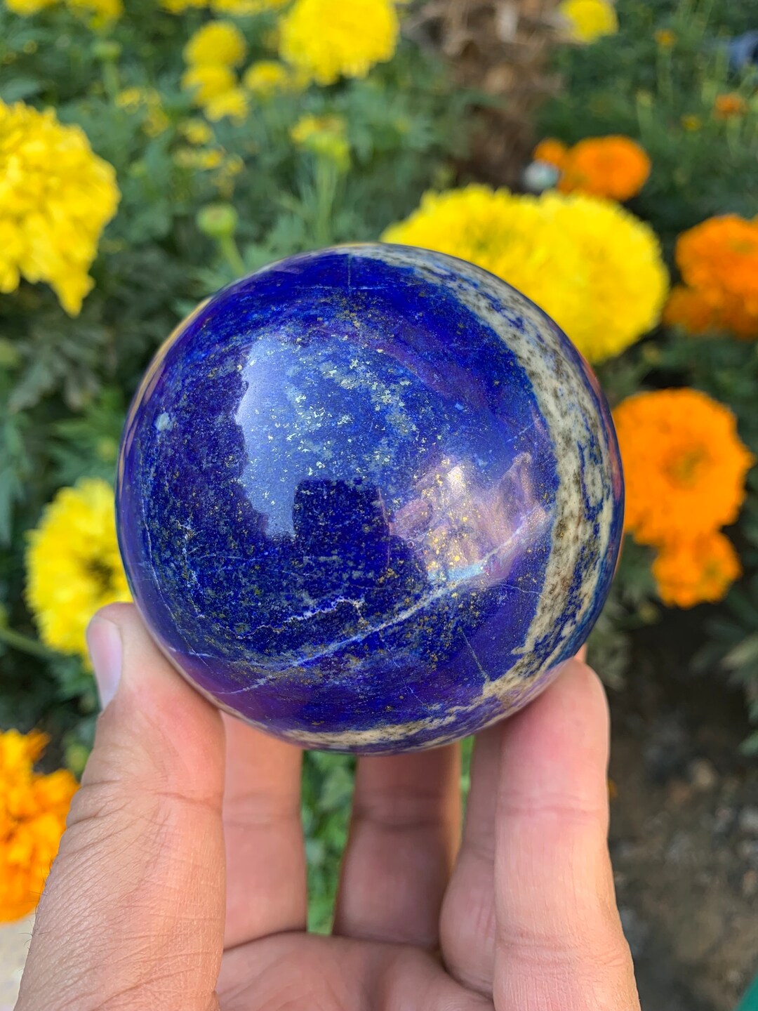 Lapis Sphere 724 Gram, Afghanistan Lapis Lazuli, Blue Lapis Lazuli Ball ...