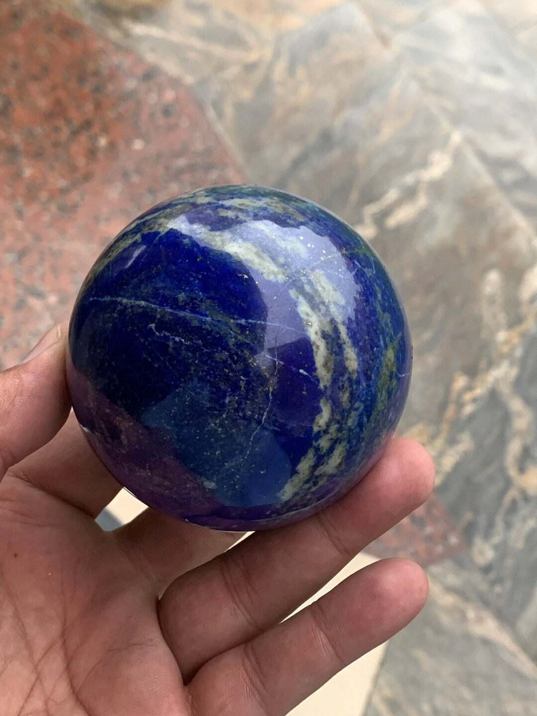 Lapis Sphere 724 Gram Afghanistan Lapis Lazuli Blue Lapis - Etsy