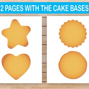 Printable Cake Toppings Game, Cutting Party Create Your Own Cookie ...