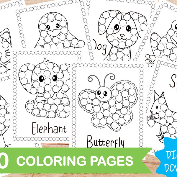 Marker Coloring Book - Etsy