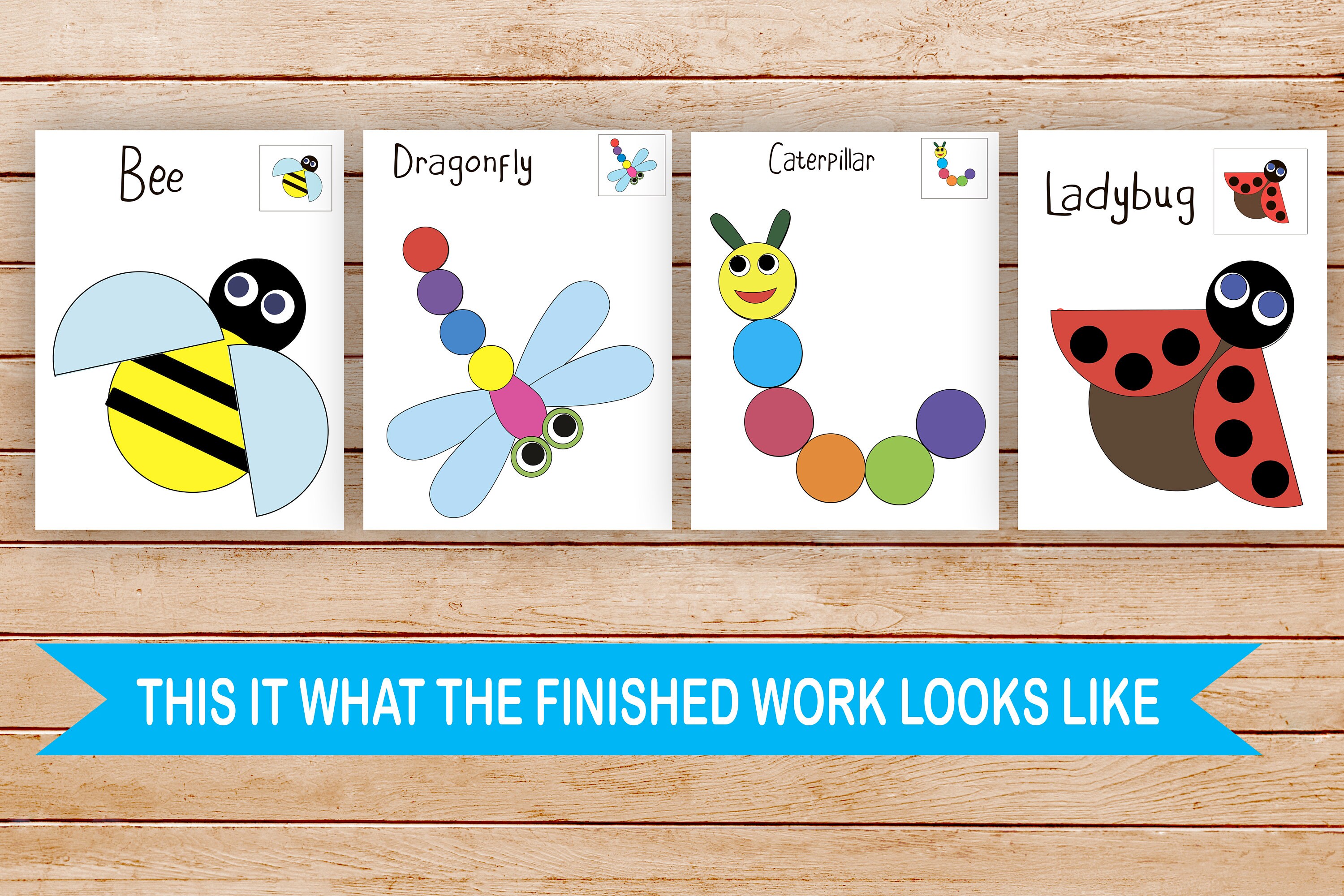 Printable Cut and Paste Activities,arrange Insect Body,paper Kids Craft ...