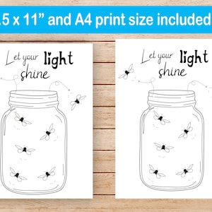 Printable Firefly Fingerprint Art, Fingerprint Craft, Lightning Bug ...