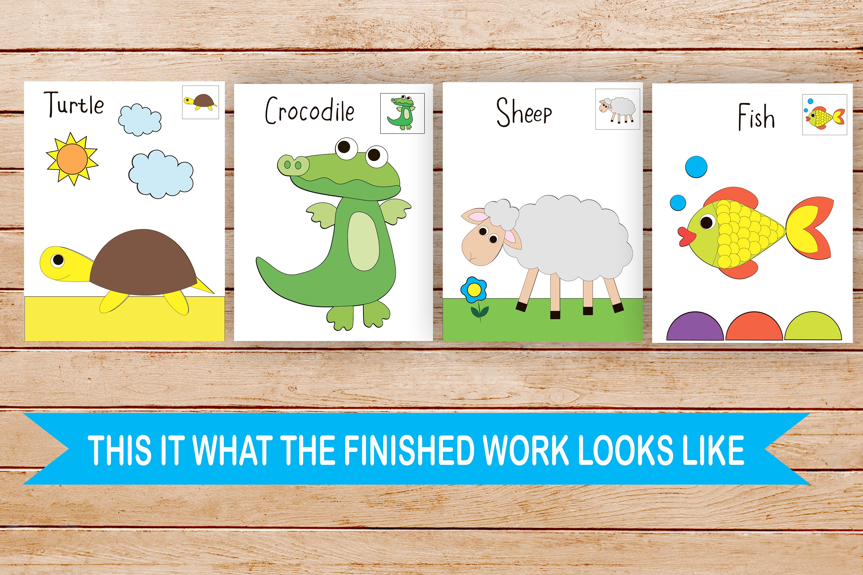 Printable Cut and Paste Activities,arrange Animal Body,paper Kids Craft ...