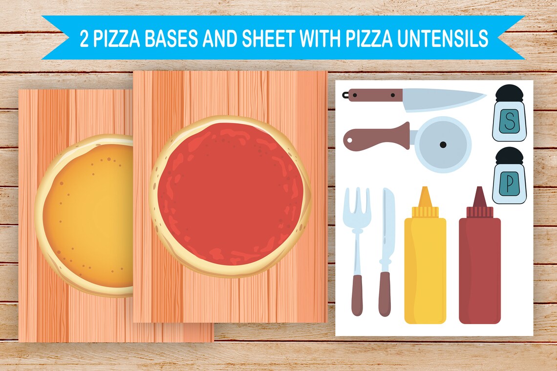 Printable Pizza Toppings Game, Pizza Party Create Your Own Pizza ...