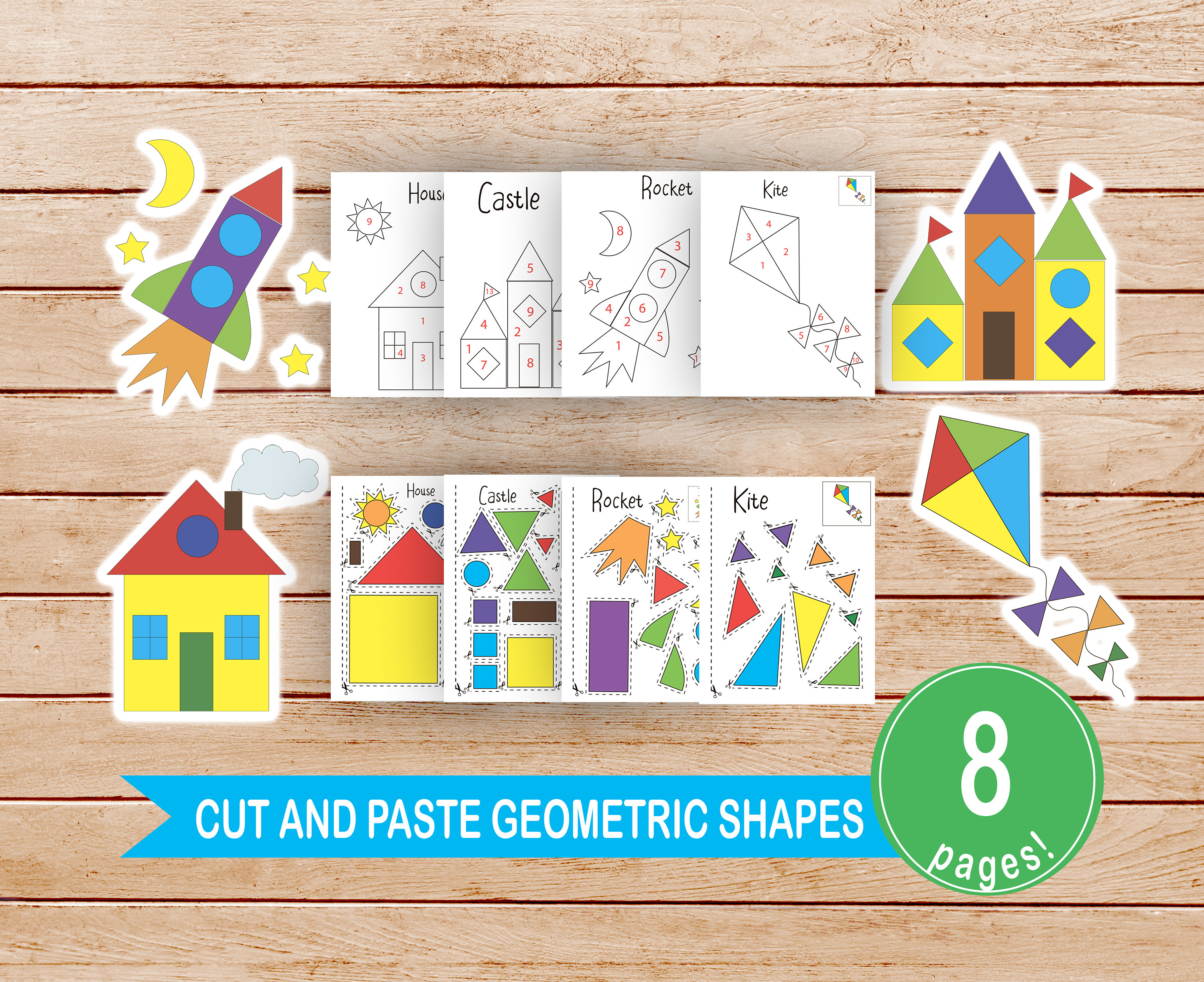 Printable Cut and Paste Activities,arrange Insect Body,paper Kids Craft ...