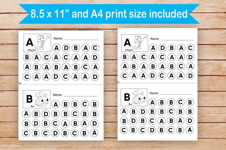 Printable Alphabet Dot Markers Uppercase Worksheets, DIY Classroom ...