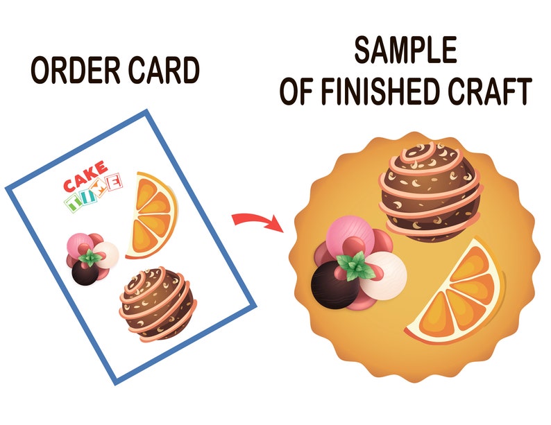 Printable Cake Toppings Game, Cutting Party Create Your Own Cookie ...