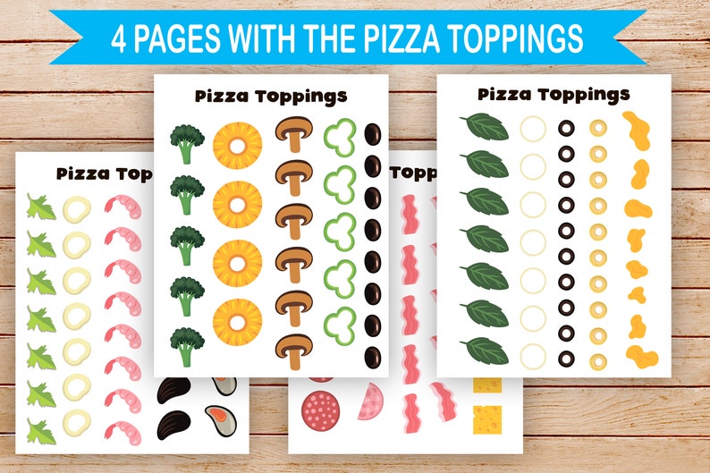 Printable Pizza Toppings Game, Pizza Party Create Your Own Pizza ...