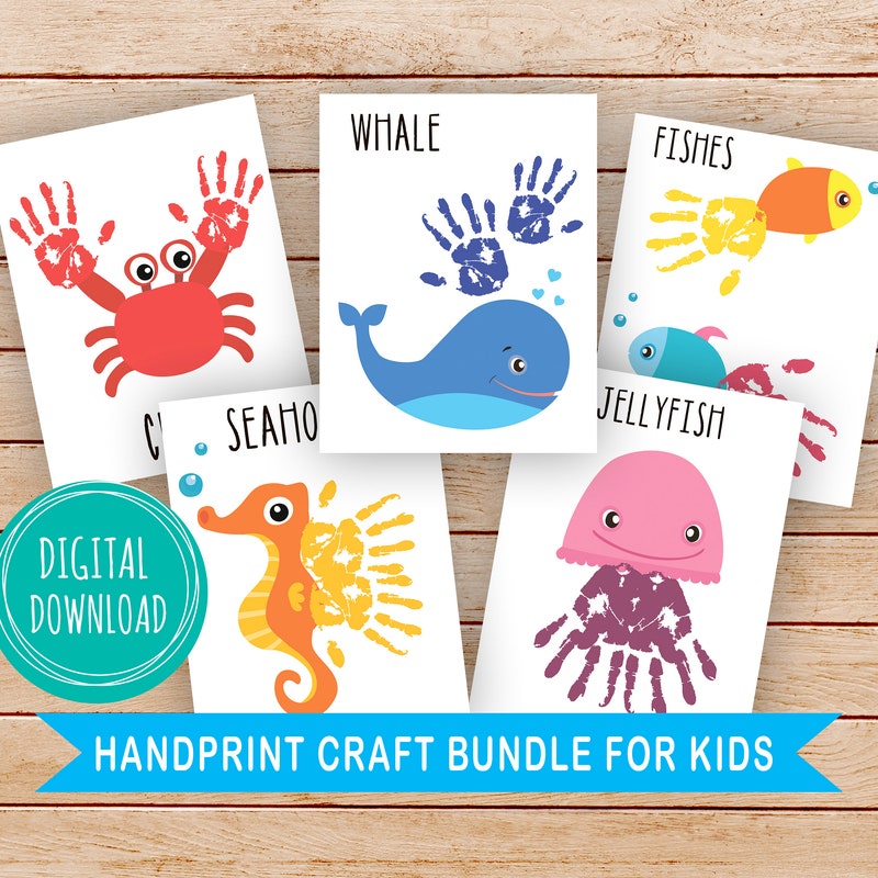 Sea Animal Handprint - Etsy