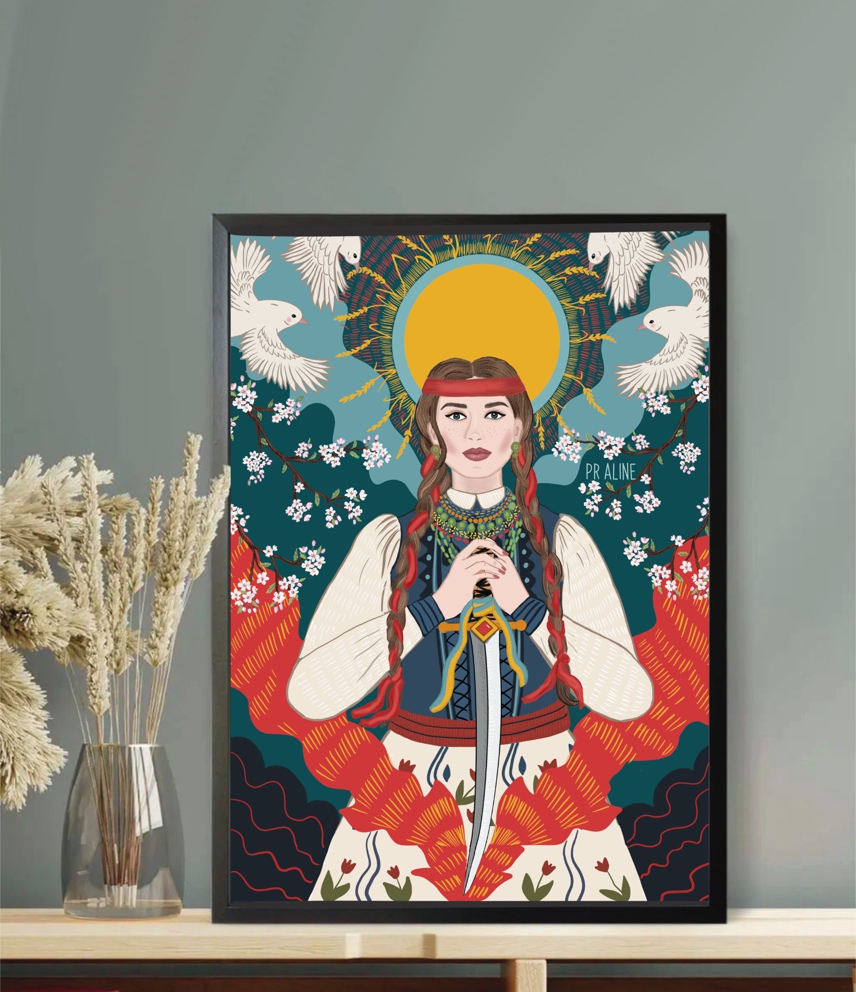 Traditional Ukrainian Wall Art Modern Wall Art Set of 3 - Etsy