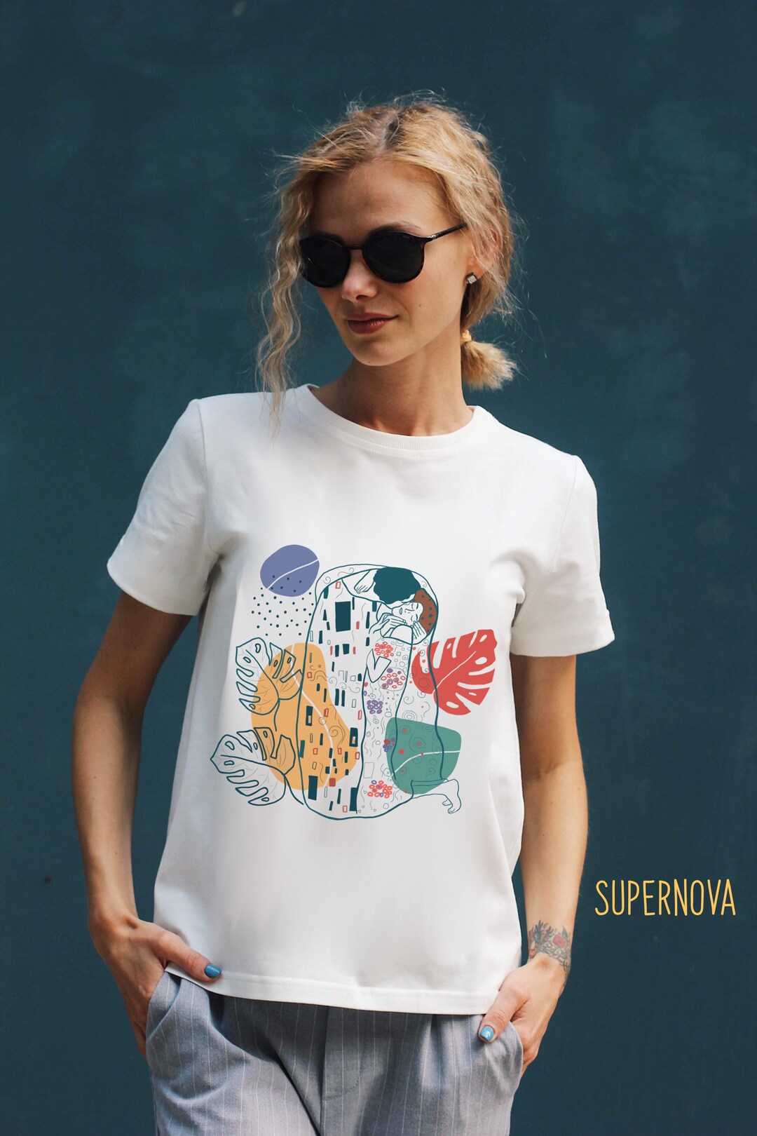 Women T-shirt, Graphic Tees, Abstract T-shirt, Aesthetic Clothing ...