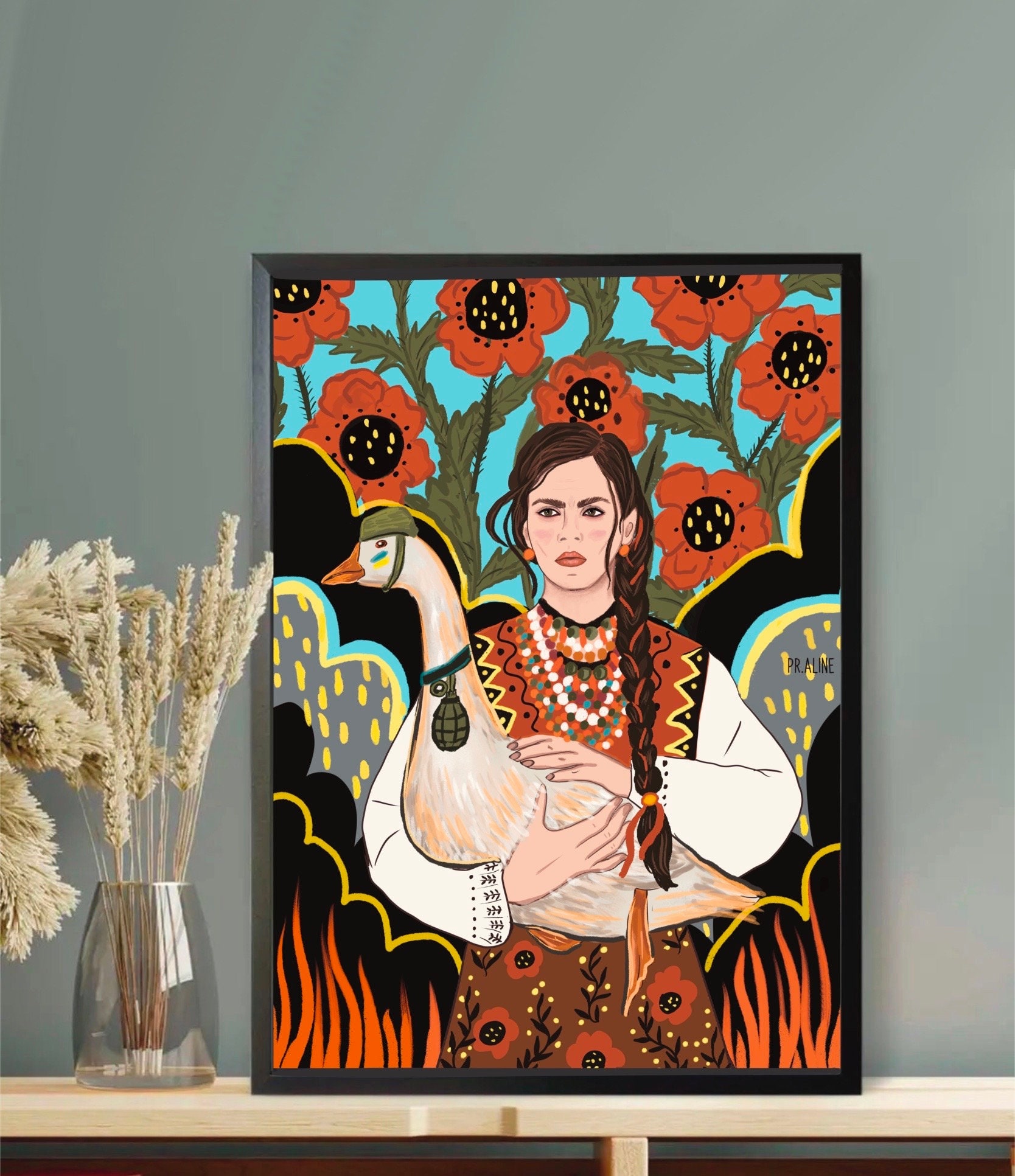 Traditional Ukrainian Wall Art Modern Wall Art Set of 3 - Etsy