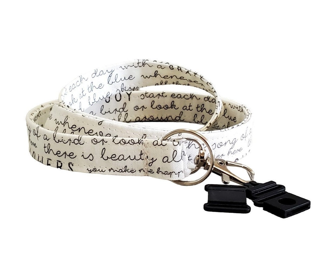 Teacher Lanyard, Positive Affirmations Lanyard, Breakaway Lanyard, Key ...