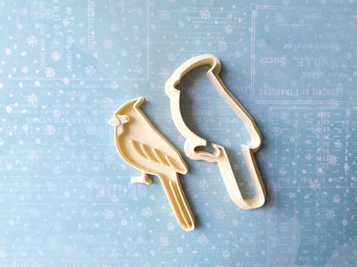 Red Cardinal Cookie Cutter Set - Etsy