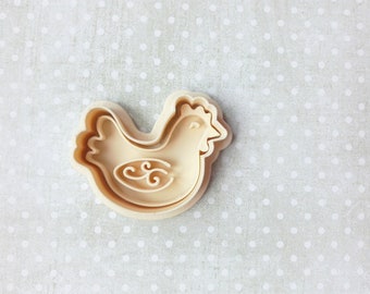 Chicken Family rooster, Hen & Egg Cookie Cutter Set Clay Cutters ...