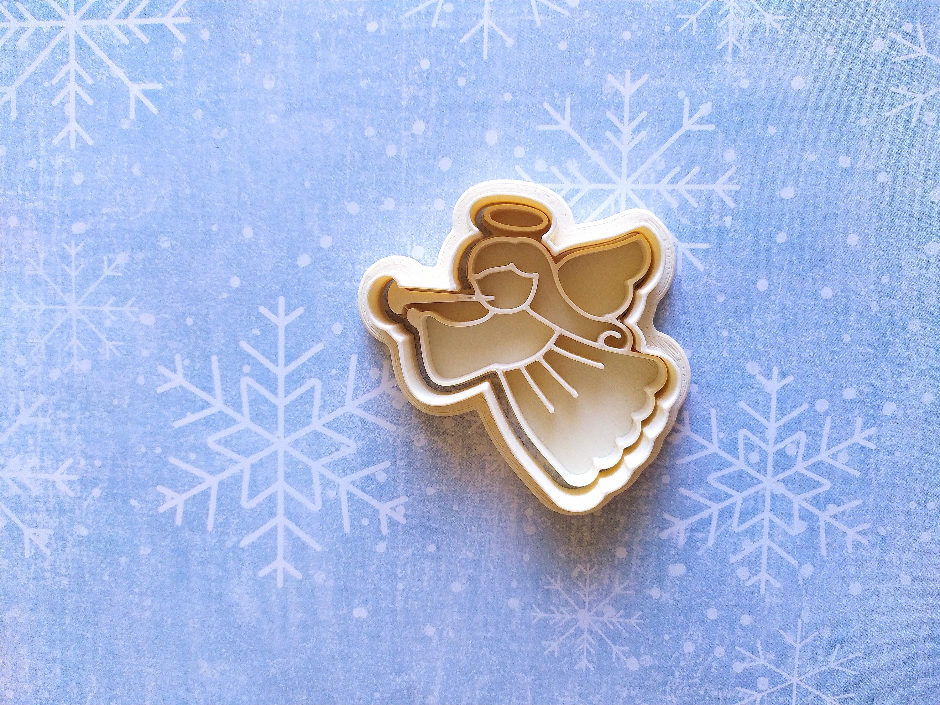 Angel With Trumpet Cookie Cutter Set | Etsy