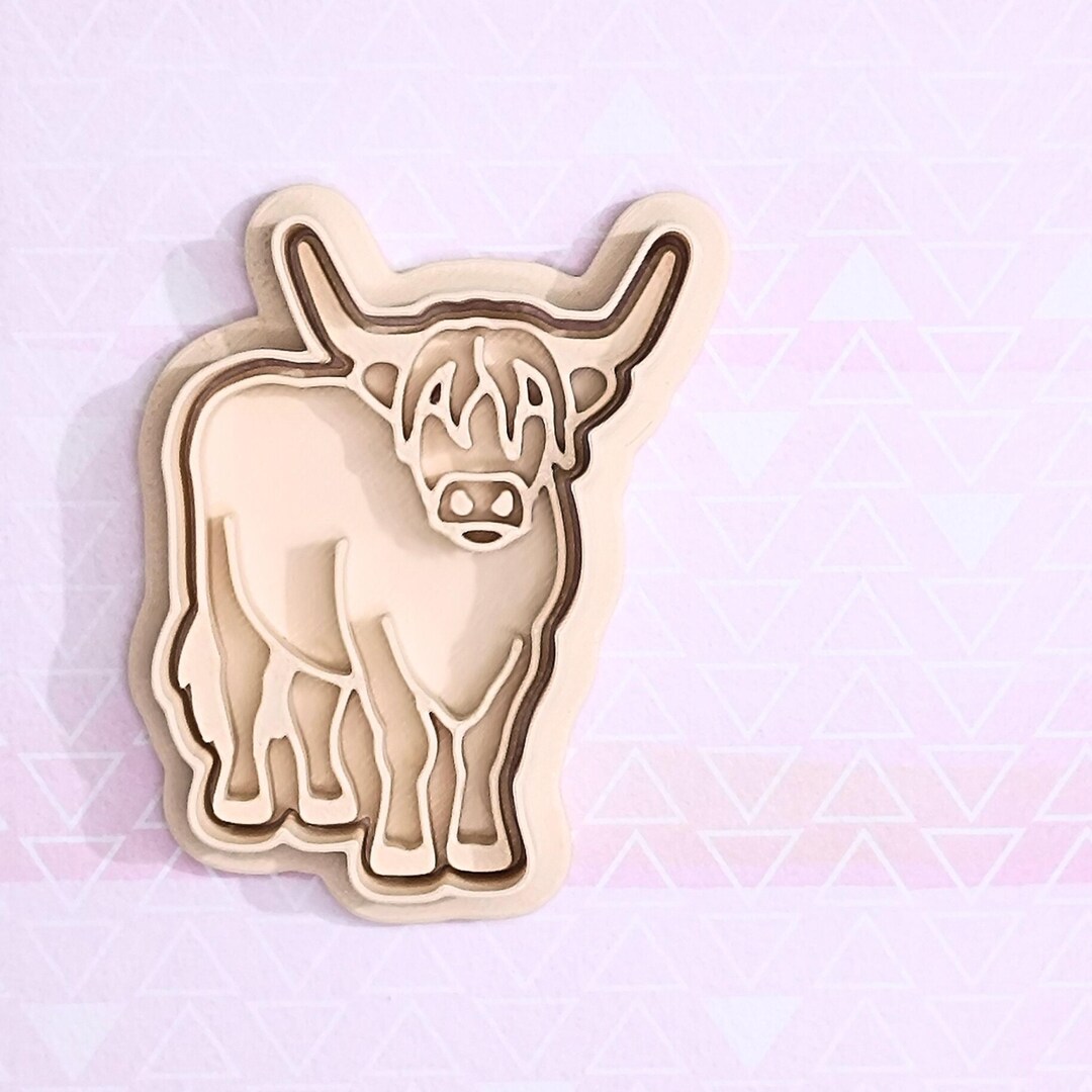 Highland Cow - Cookie Cutter Set - Etsy UK