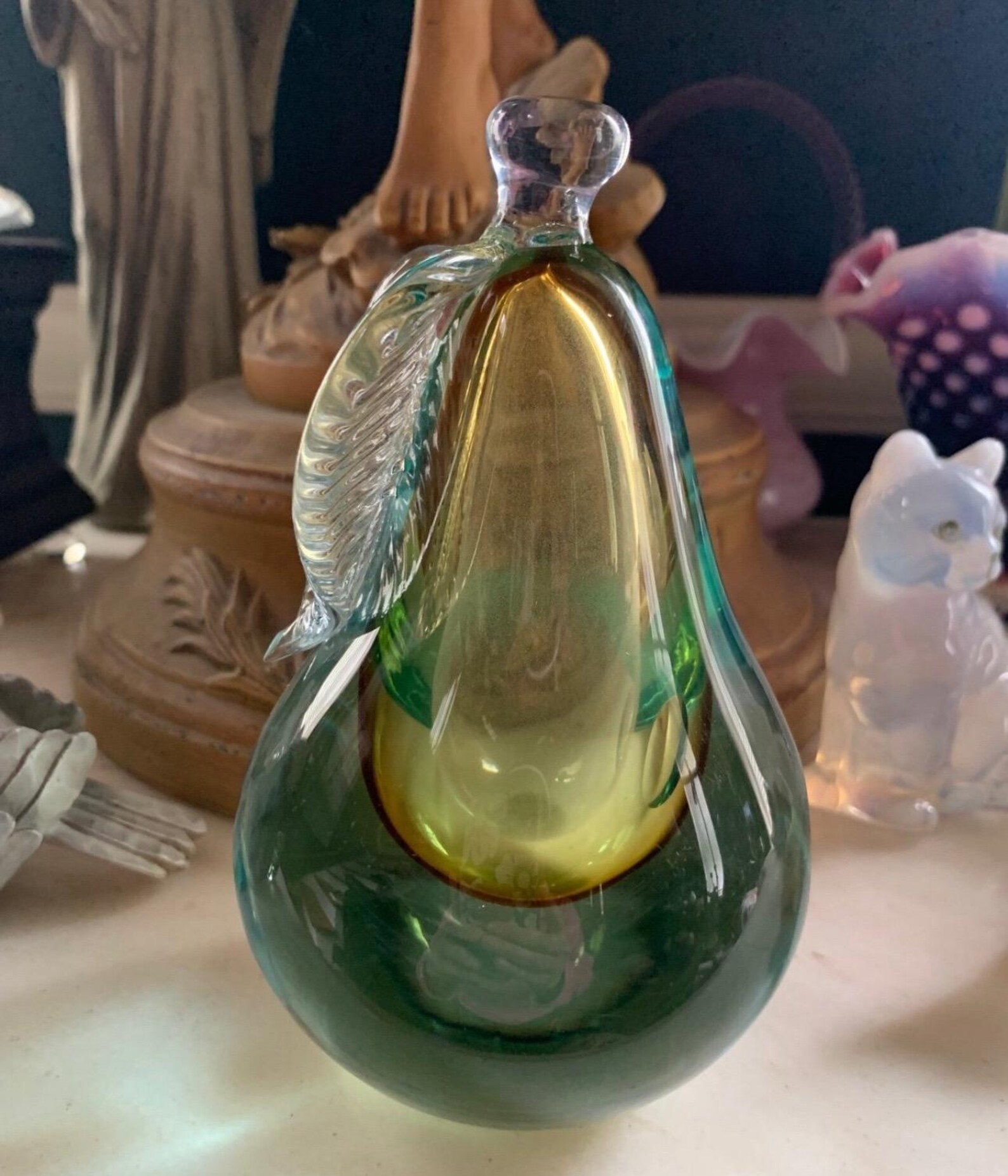 Vintage Murano Glass Pear – Mid-century Handblown Art Glass - Etsy