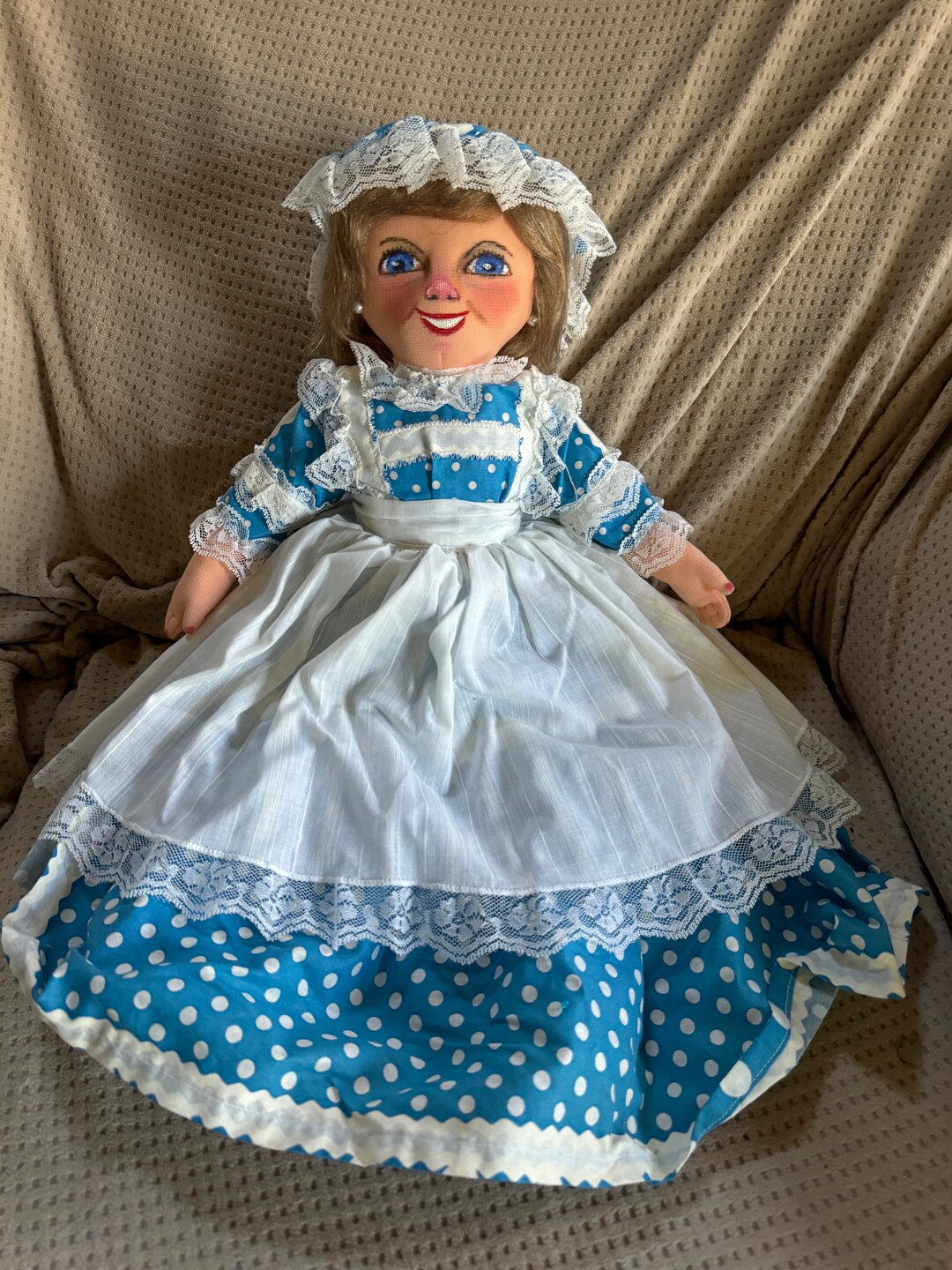 Hand Made and Hand Painted Rag Cloth Doll by Flora - Etsy