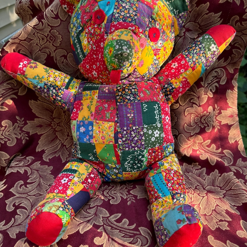 Patchwork Bear - Etsy