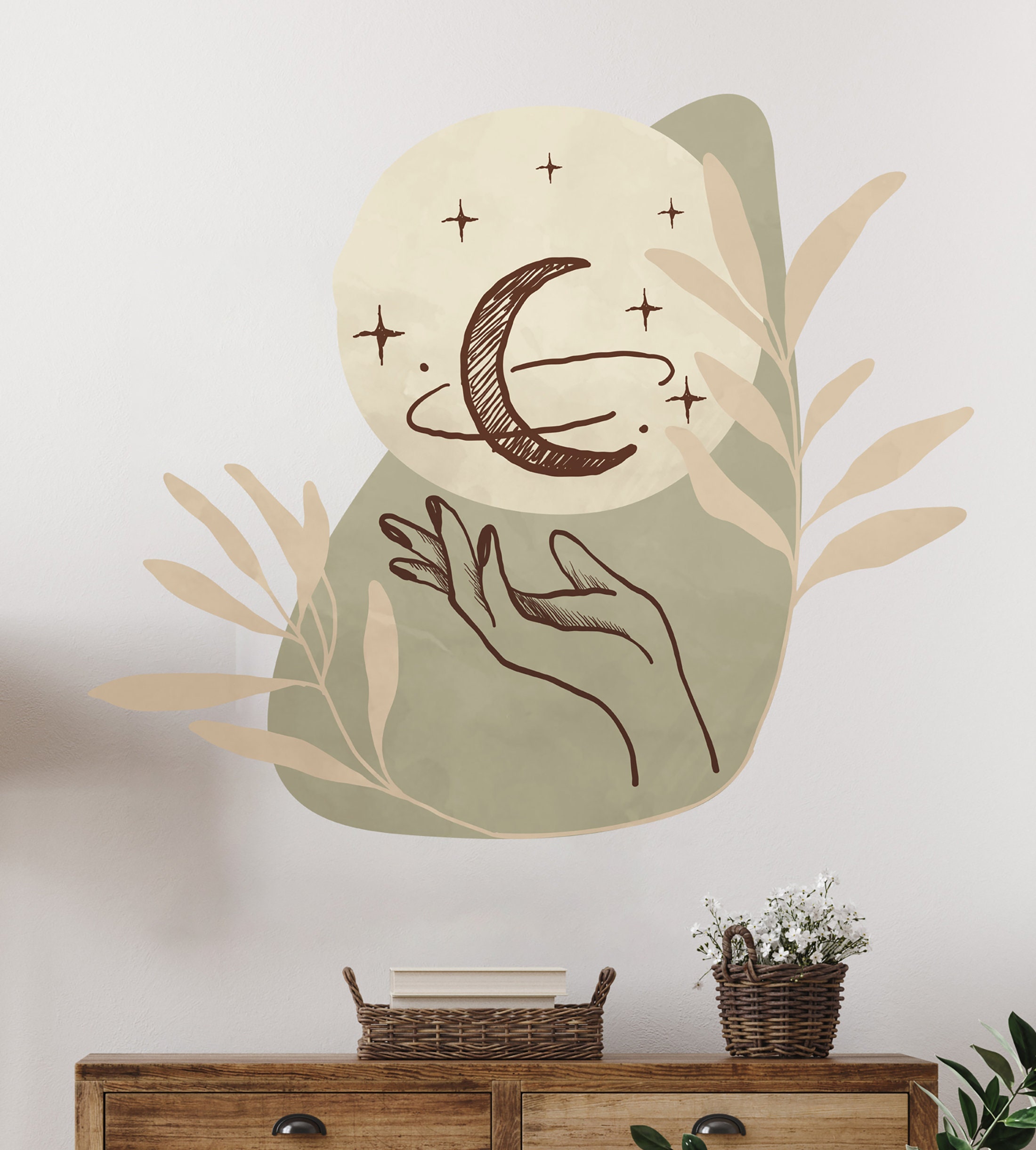 Wall Décor Home & Living Wall Decals & Murals Boho Decor Stickers for ...