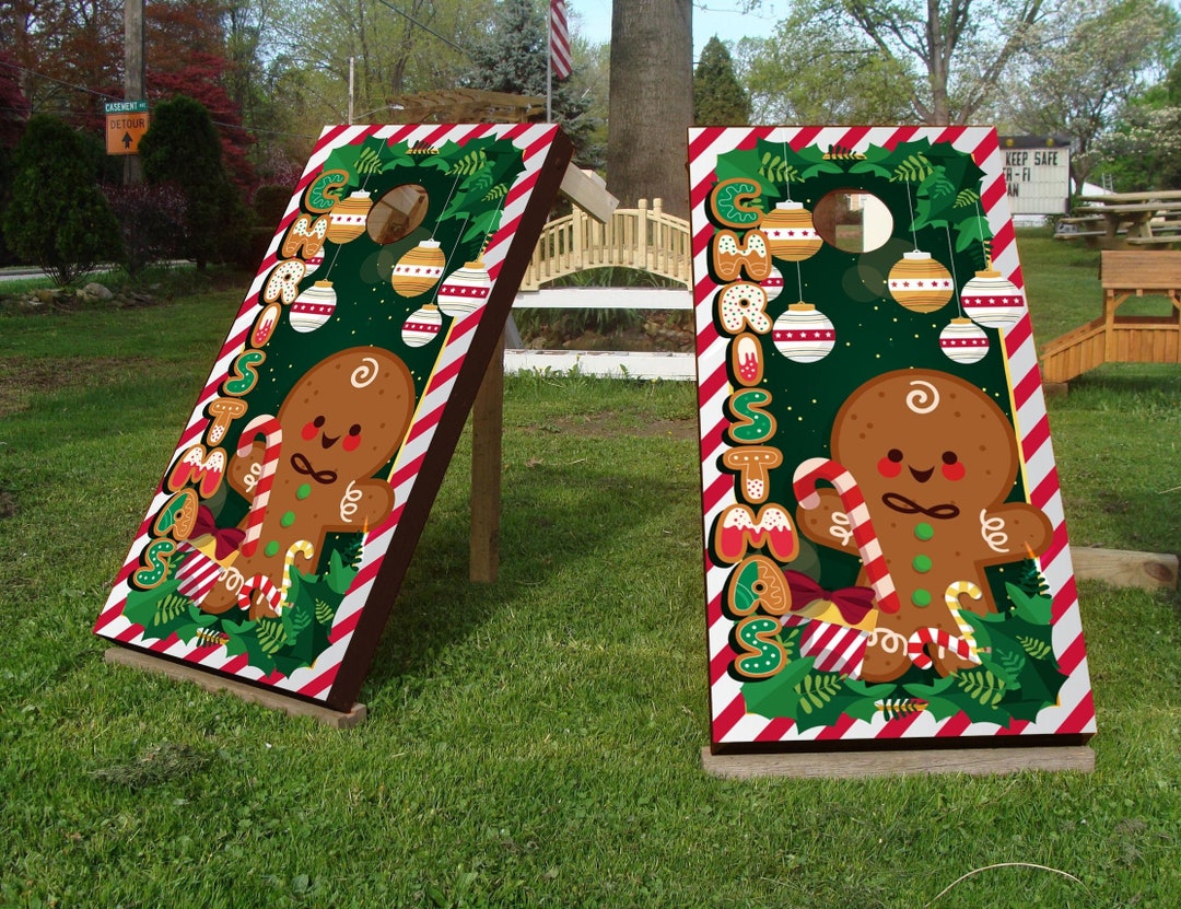 Christmas Day Cornhole Vinyl Wrap Decal Sticker - Etsy