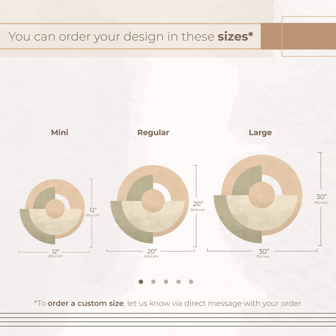 Circle Boho Wall Decal Circle Wall Sticker 3D Wall Mural | Etsy