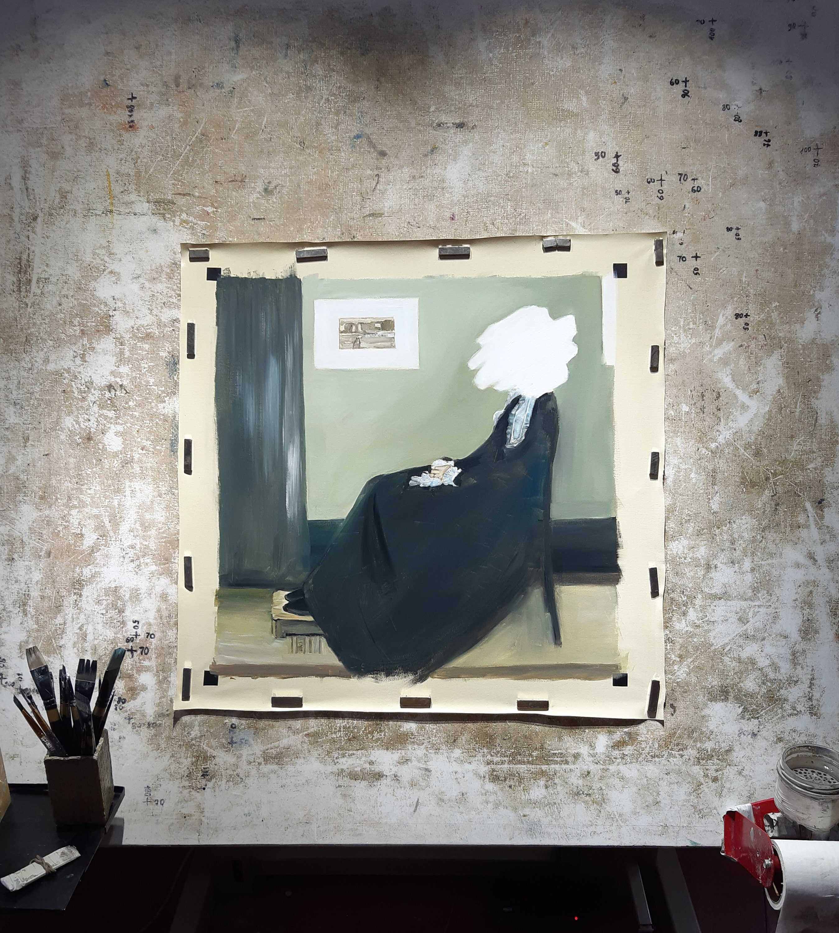 Mr. Bean Funny Art. Whistlers Mother Mr. Bean Painting. Parody - Etsy ...