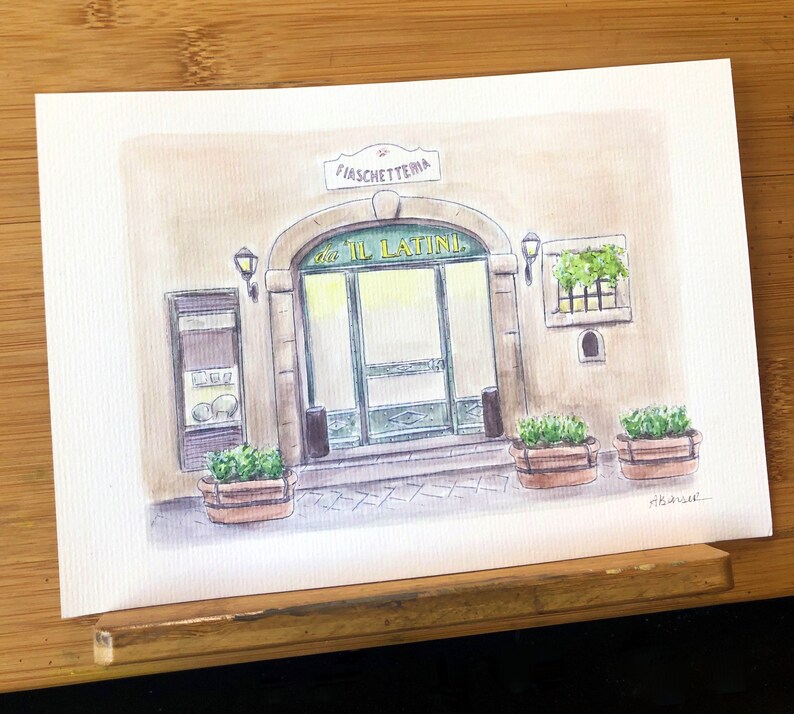 Custom Shop Front Watercolour Hand Painted Bespoke Business - Etsy