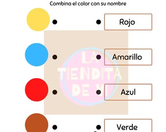 Pre-k Colors Worksheet - Etsy