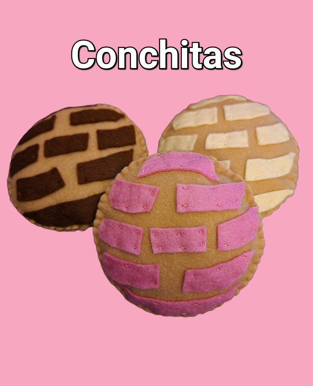 Felt Pan Dulce Conchas Keychains Mexican Conchitas Table - Etsy